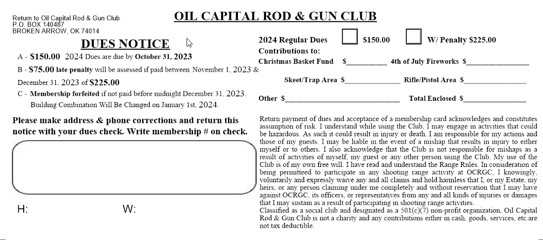 FIRST SHOT | Oil Capital Rod & Gun Club