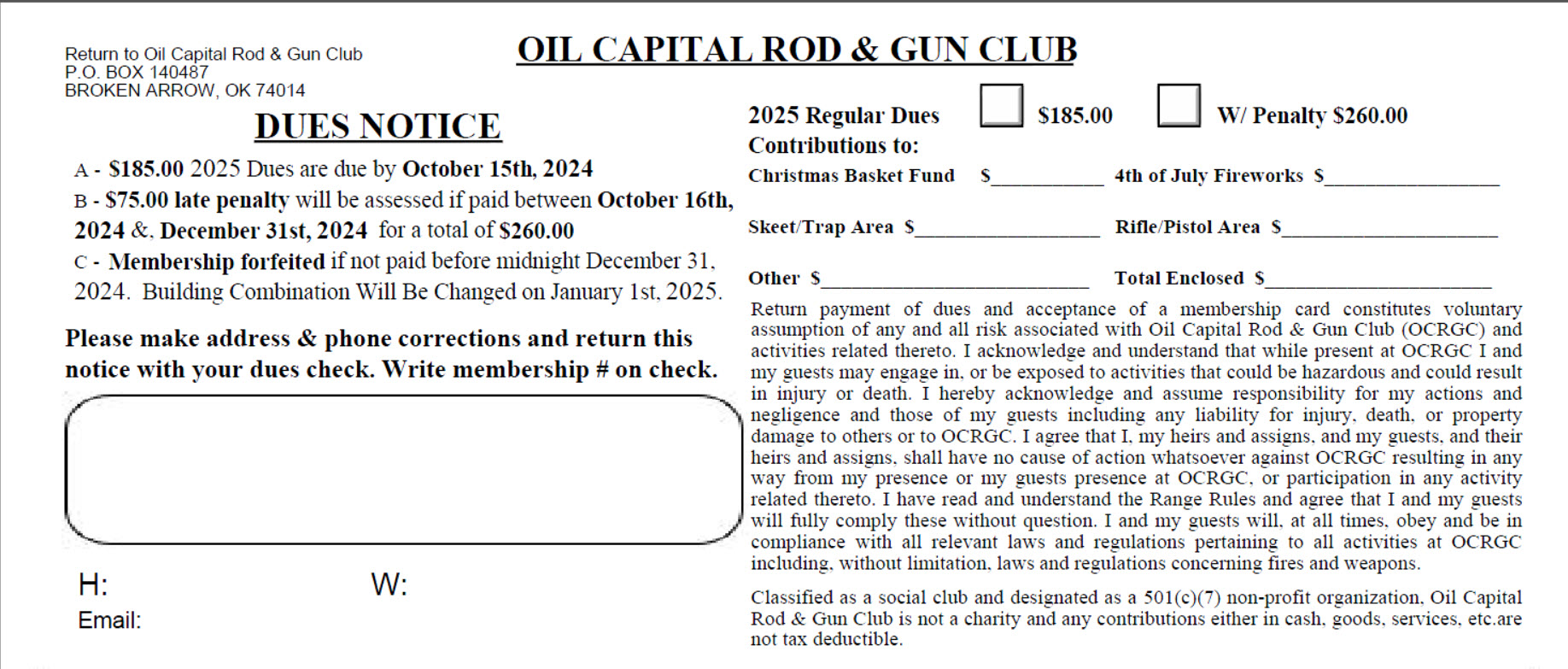 FIRST SHOT | Oil Capital Rod & Gun Club